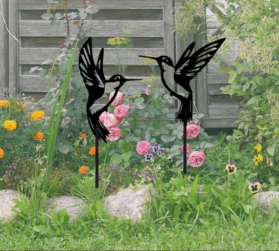 Hummingbird Metal Garden Stake Hummingbird Garden Stakes | Hummingbird