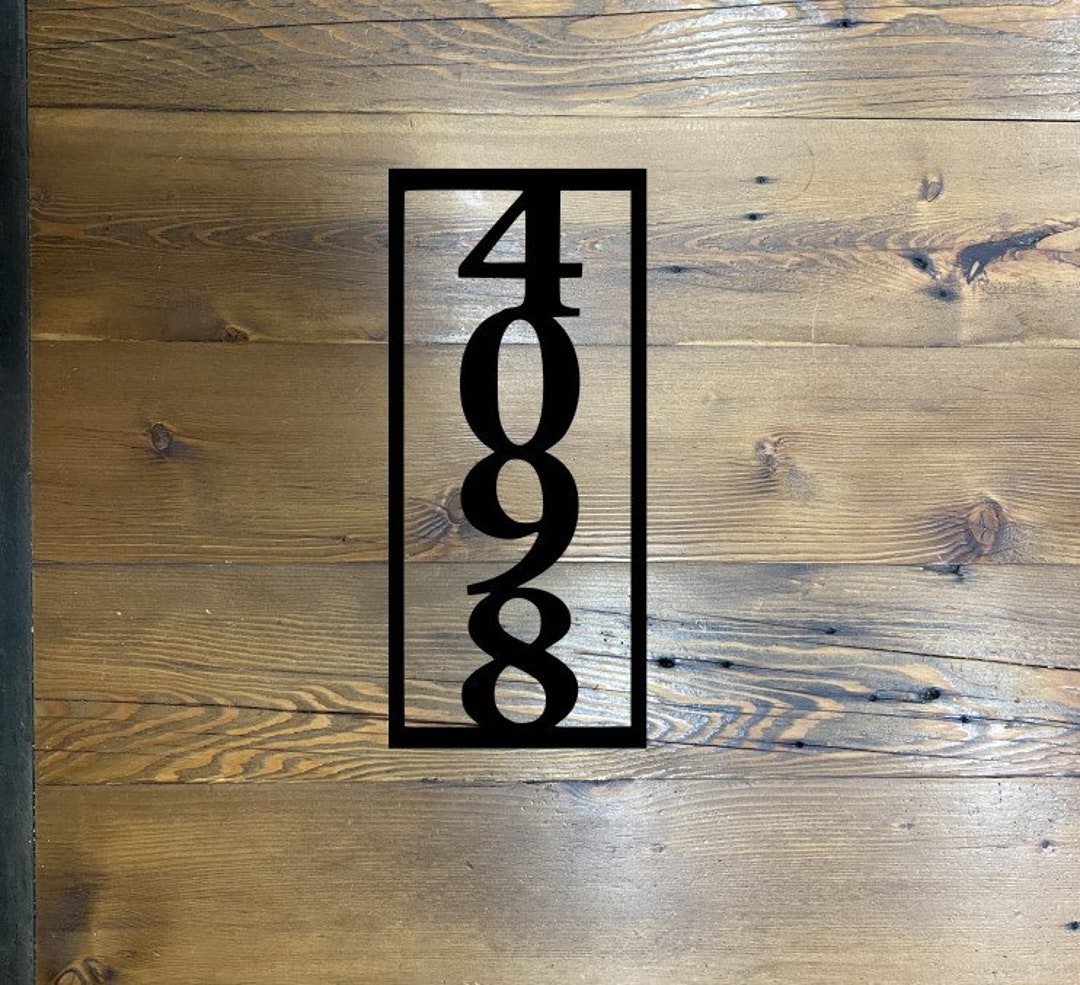 Vertical Address Sign | House Number Plaque | Home Address Sign | - Etsy