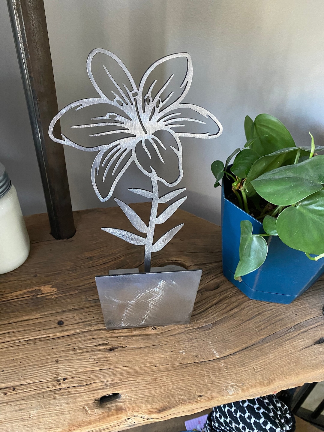 Lilly Flower Metal Art, Plants, Plant Decor, Botany, Garden Art, Gifts ...
