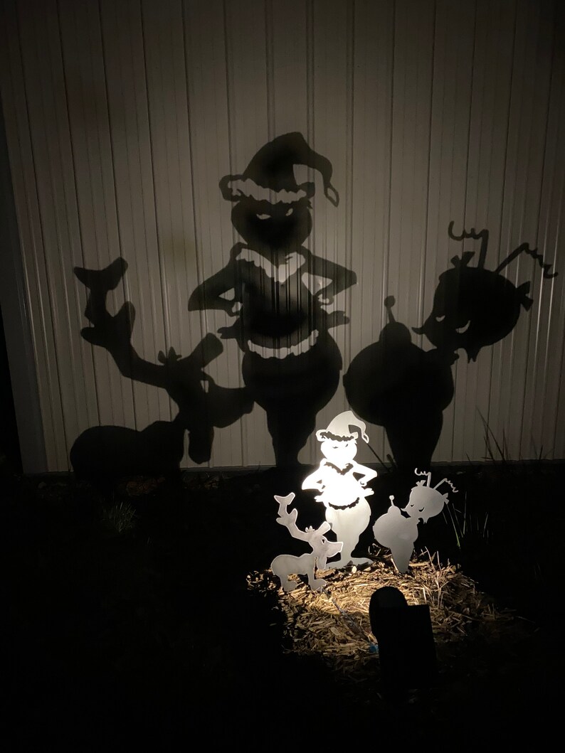 Grinch Gang Metal Yard Stake Set - Etsy