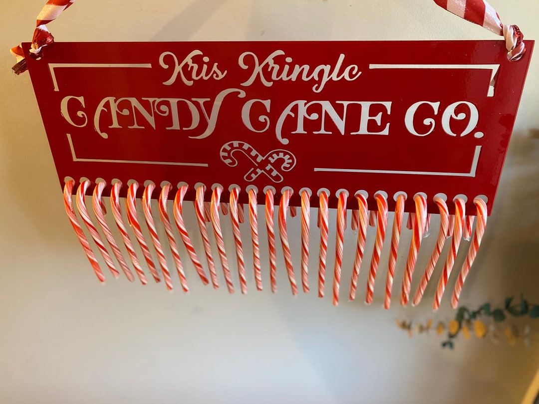 Christmas Counter, Candy Cane Count Down, Metal Art, Advent Calendar - Etsy
