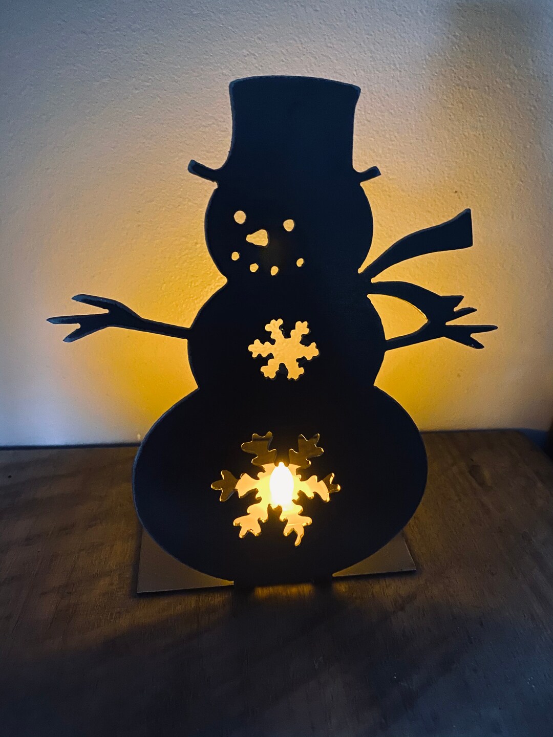 Snowman Yard Stake, Metal Snowman, Winter Decor, Snowman Decor ...