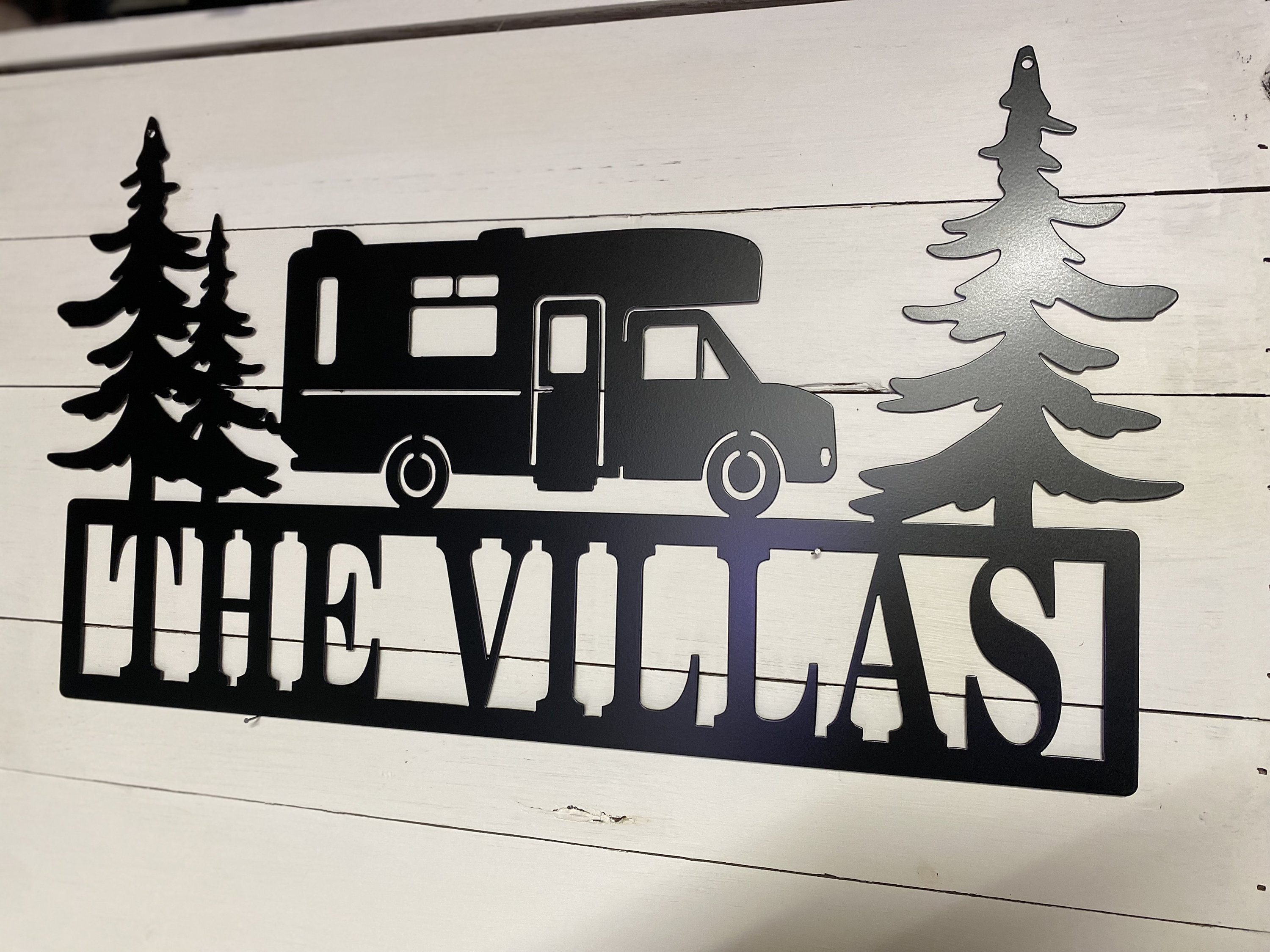 Family Camp Sign | Camper Sign | Metal RV Sign | Hanging Sign | Ground ...