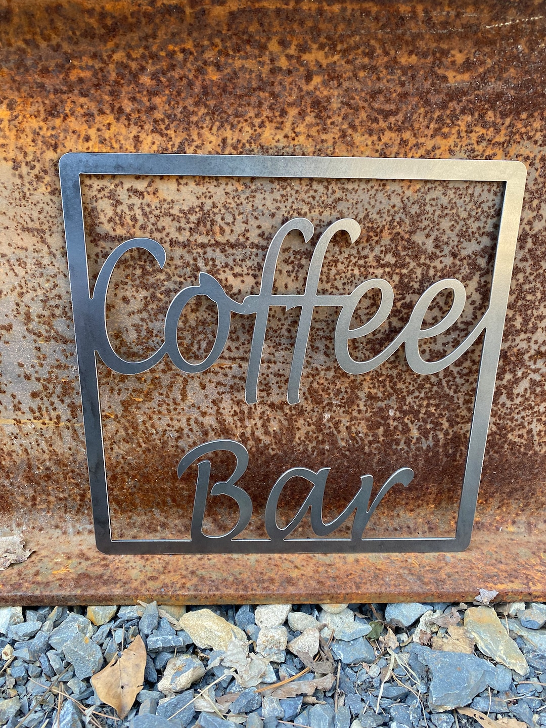 Coffee Bar Sign, Metal Coffee Wall Art, More Coffee Please, Coffee Bar ...