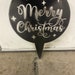 Holiday Yard Stake, Shadow Caster Art, Metal Yard Stake, Merry ...