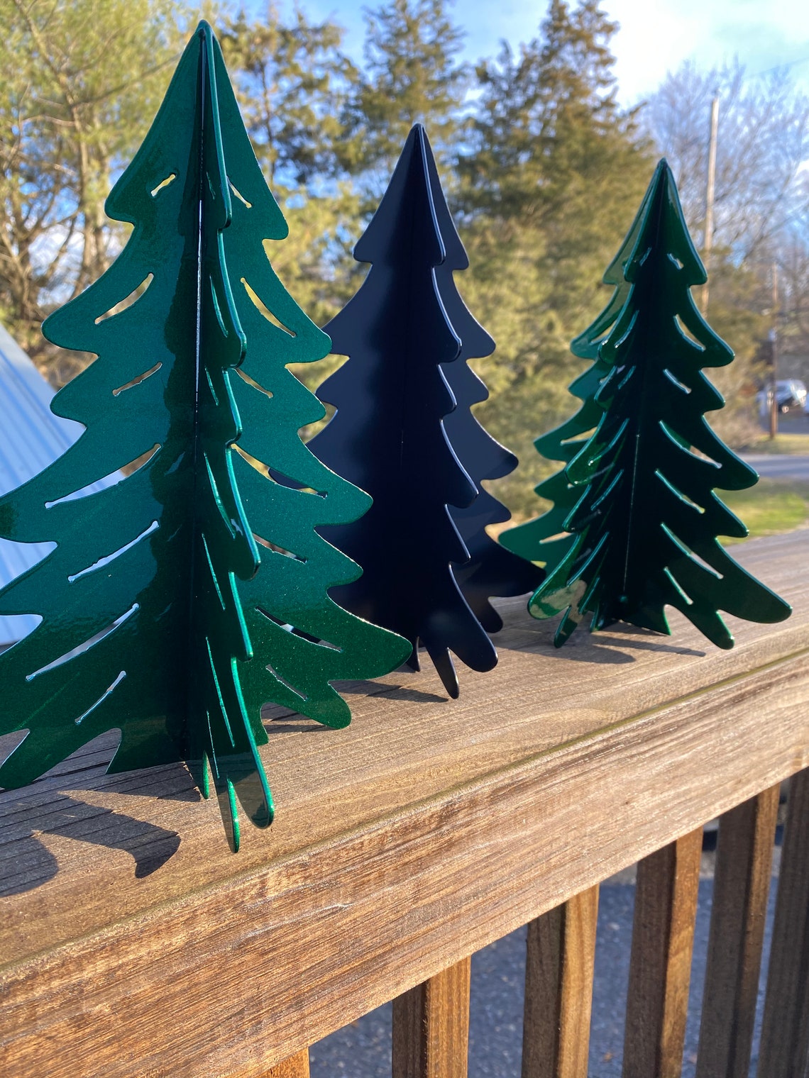 Metal Trees Metal Holiday Tree Christmas Tree Decor 3d - Etsy