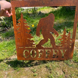 Big Foot House Number Sign | Metal House Number Sign | Bigfoot ...