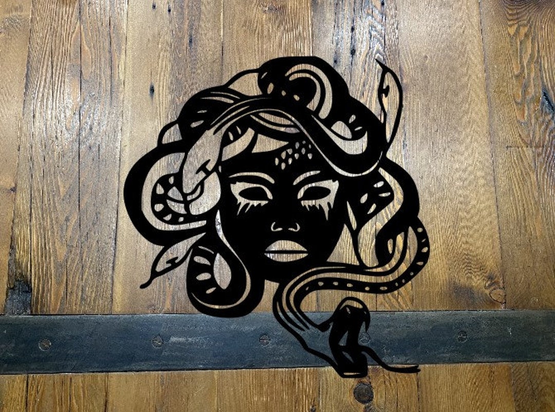 Medusa Head Metal Wall Art | Unique Gift | Greek Mythology | Room Decor ...