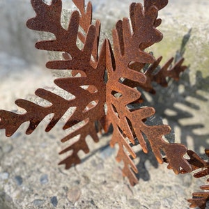 Metal Snowflakes, 3d Snowflake, Holiday Decor, Metal Christmas Decor ...