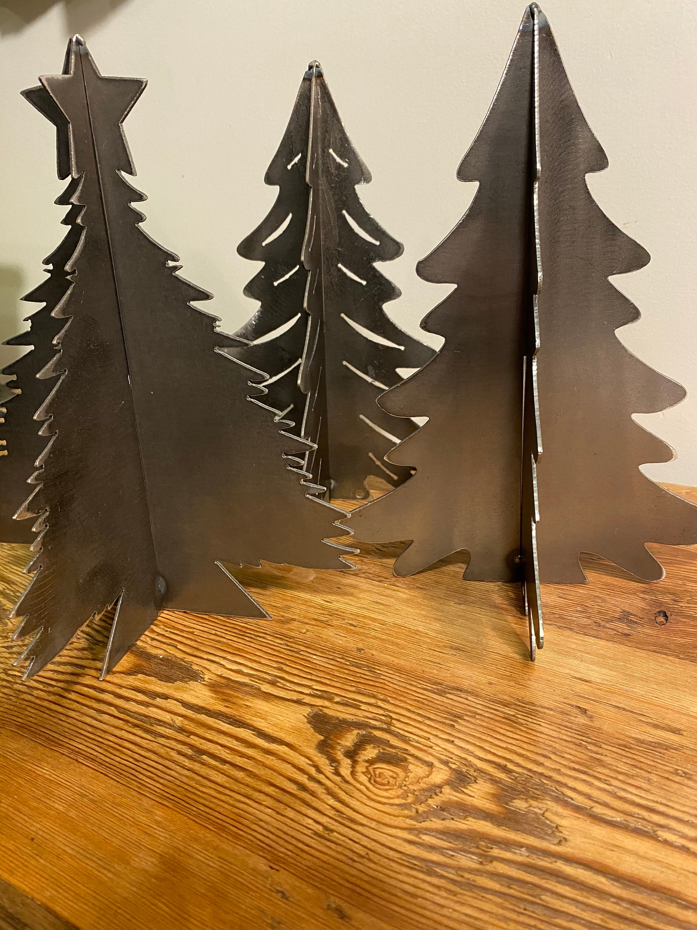 Metal Trees, Metal Holiday Tree, Christmas Tree Decor, 3d Tree ...