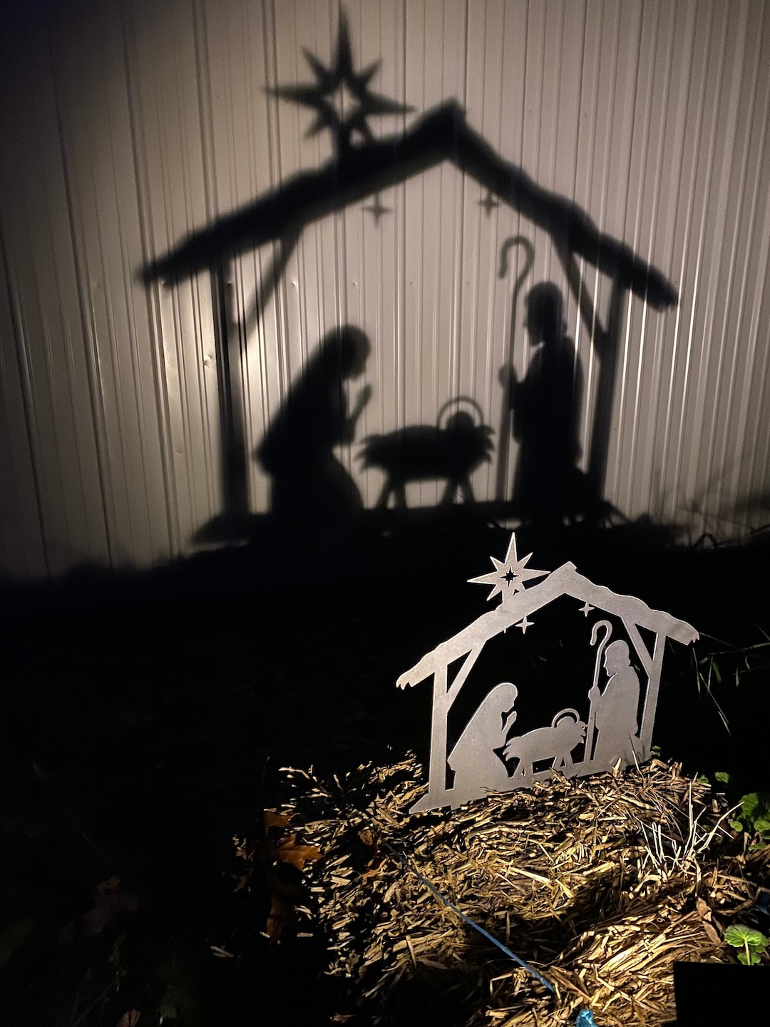 Nativity Scene Metal Yard Stake, Christmas Decor, Holiday, Gift Idea ...