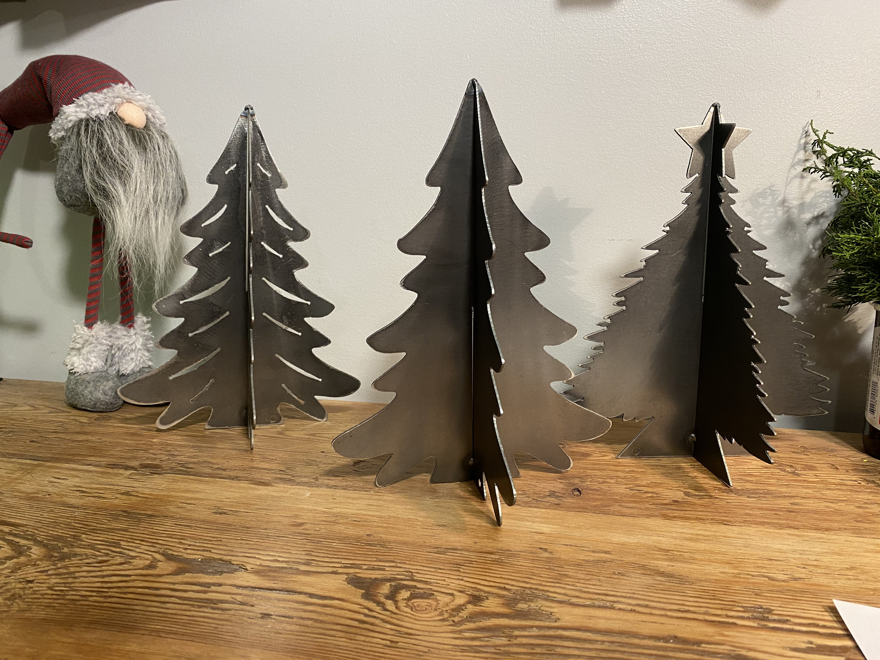 Metal Trees Metal Holiday Tree Christmas Tree Decor 3d - Etsy
