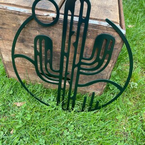 Cactus Metal Wall Art | Desert Sun Home Decor | Western | Cacti ...