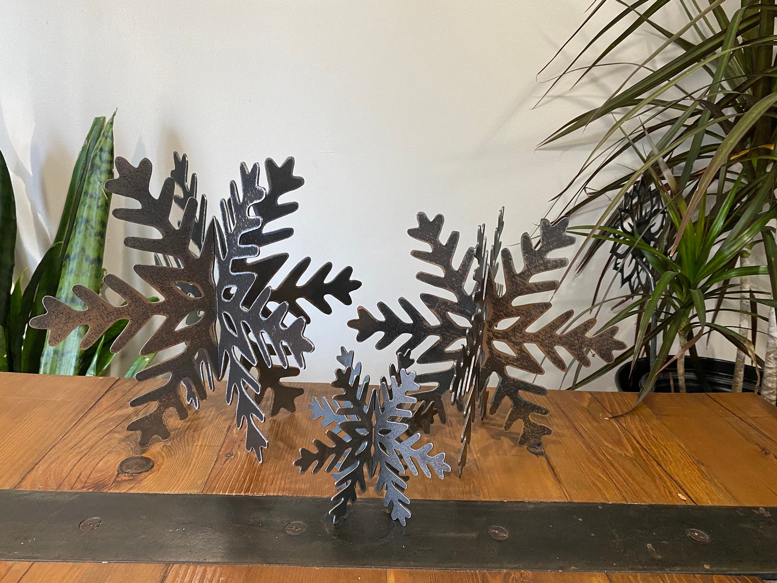 Metal Snowflakes, 3d Snowflake, Holiday Decor, Metal Christmas Decor ...
