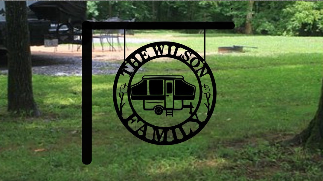 Camp Sign | Welcome Sign | Custom Metal Sign | Family Sign | Camping ...