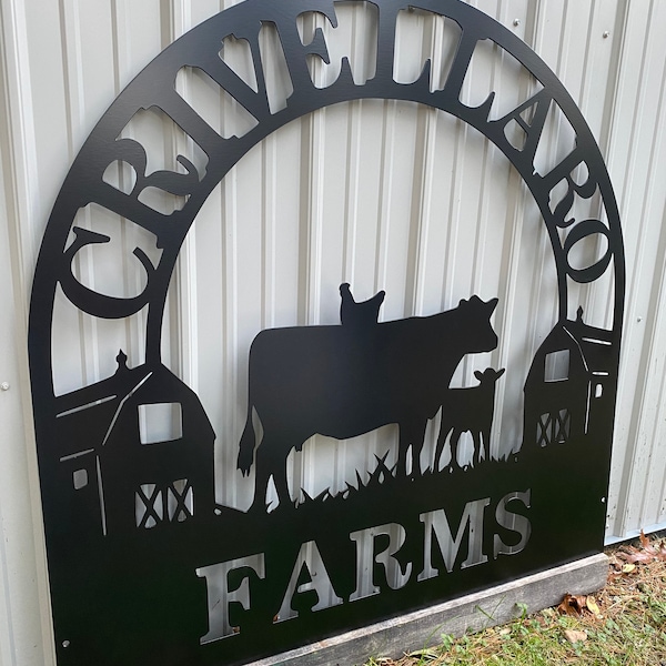 Rustic Cattle Ranch Sign - Etsy