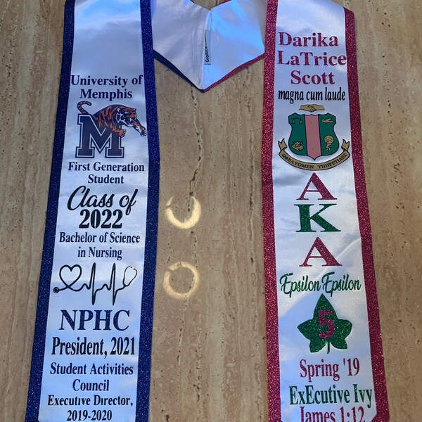 Custom Graduation Stole (Up to 30& Off) - Etsy