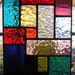 Rainbow Stained Glass Suncatcher Panel Abstract Geometric Panel ...