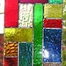Rainbow Stained Glass Suncatcher Abstract Geometric Hanging Panel ...