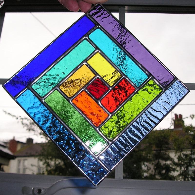 Stained Glass Geometric - Etsy