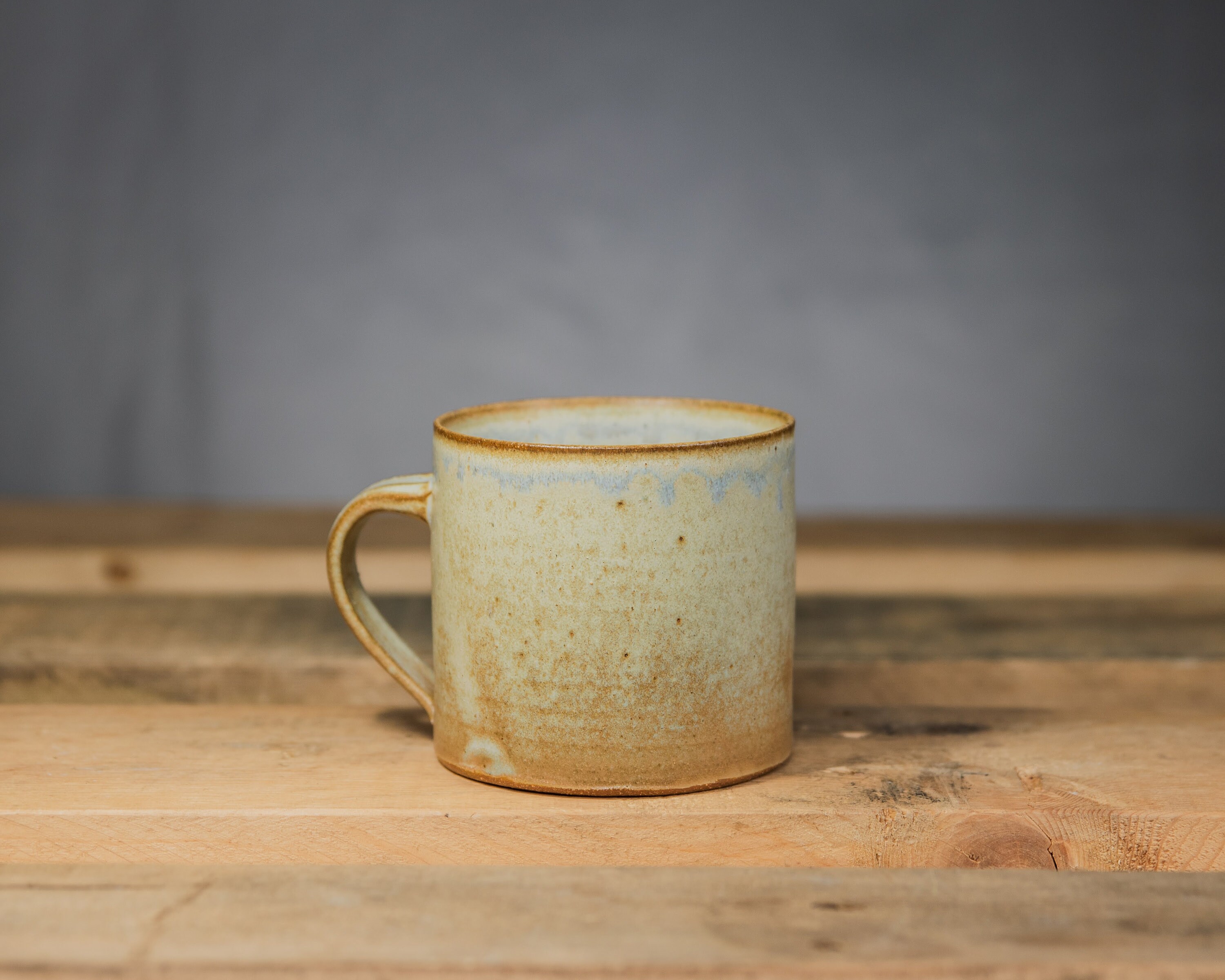 Rustic Straight-sided Stoneware Mug 14-16oz | Etsy