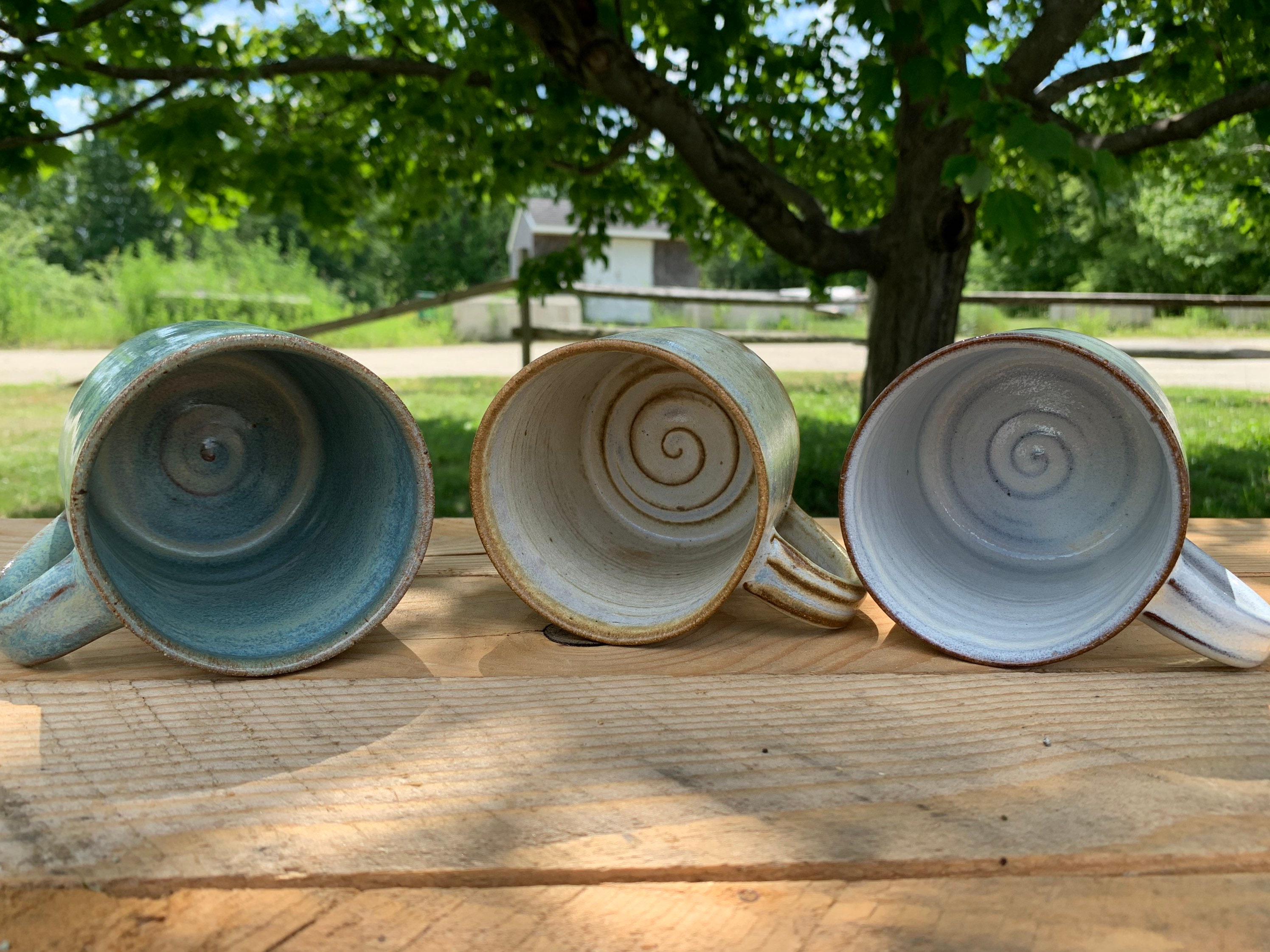 Rustic Straight-sided Stoneware Mug 14-16oz | Etsy