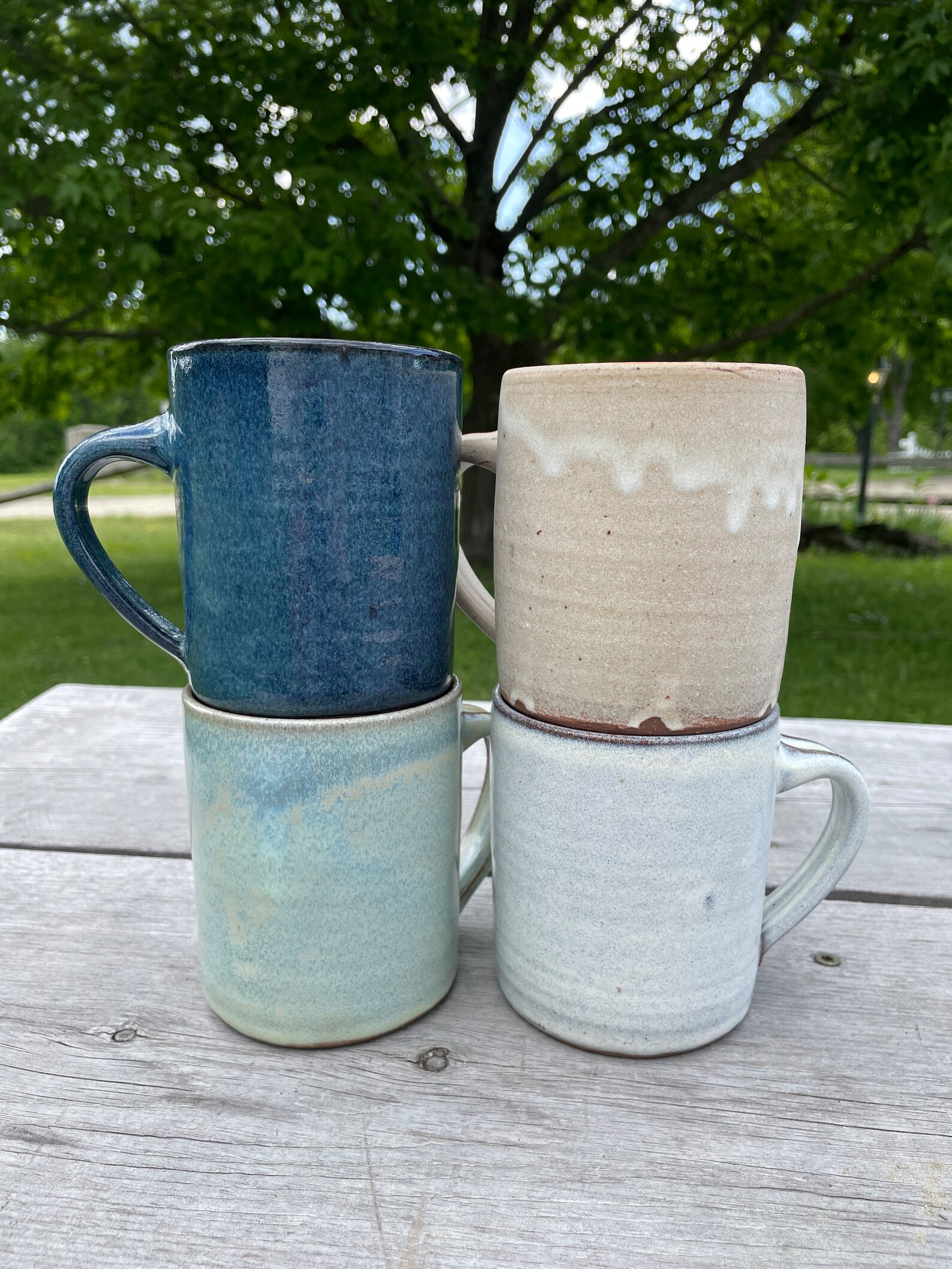 Rustic Straight-sided Stoneware Mug 14-16oz | Etsy