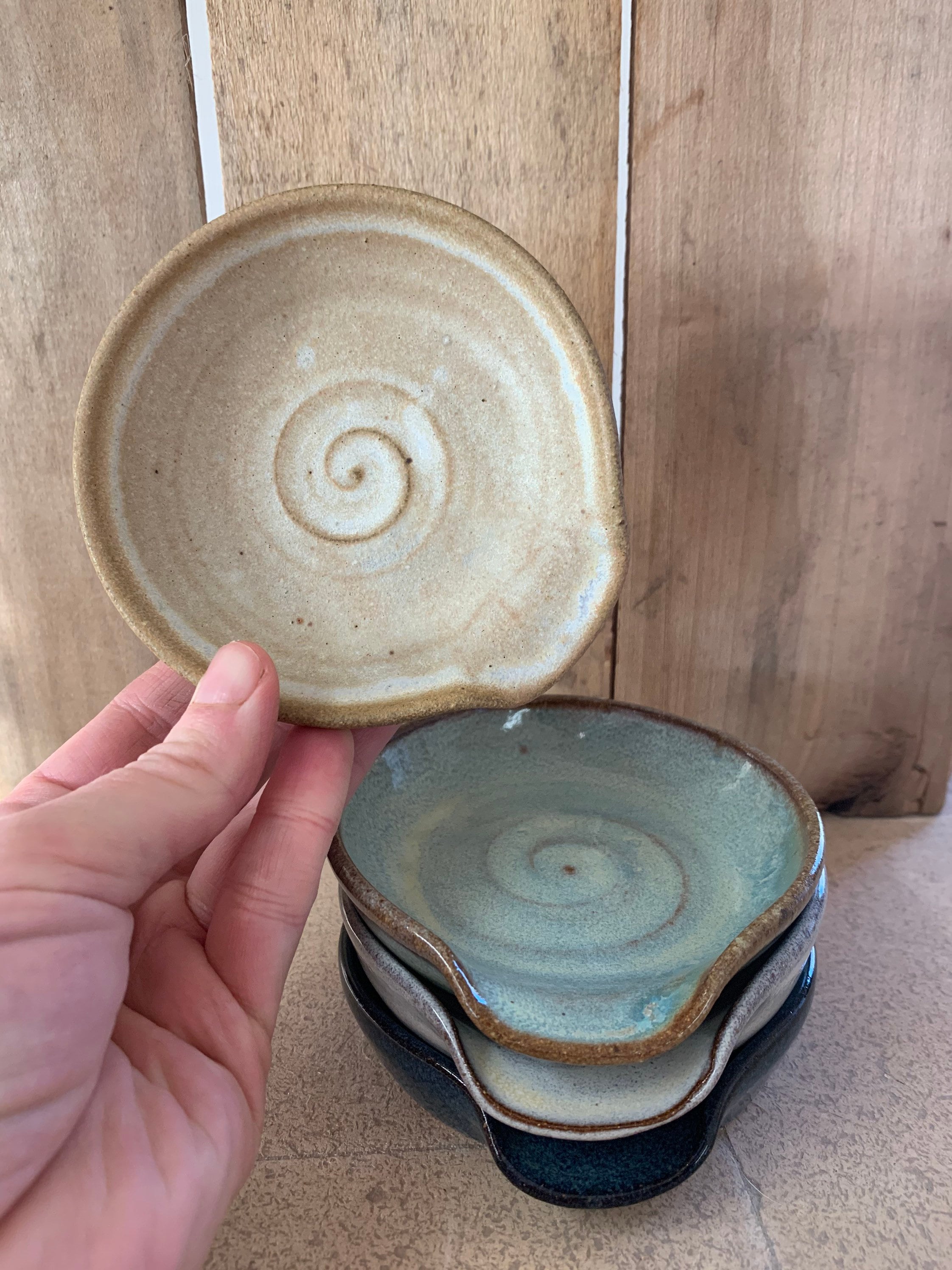 Stoneware Spoon Rest - Etsy