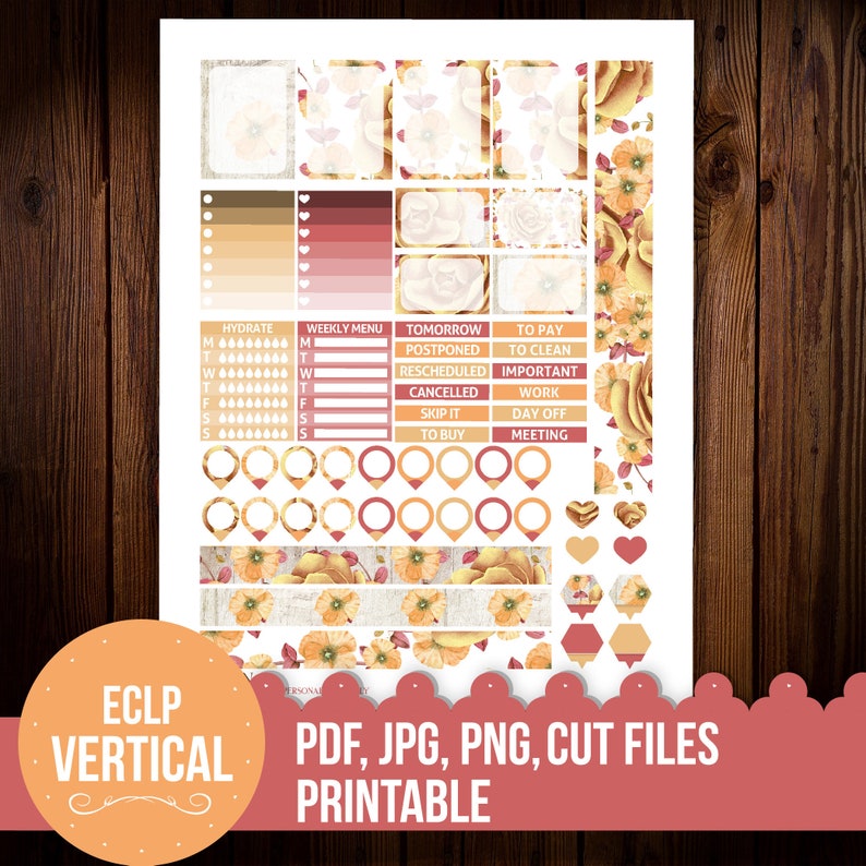 Erin Condren Planner Stickers Printable Planner Stickers - Etsy