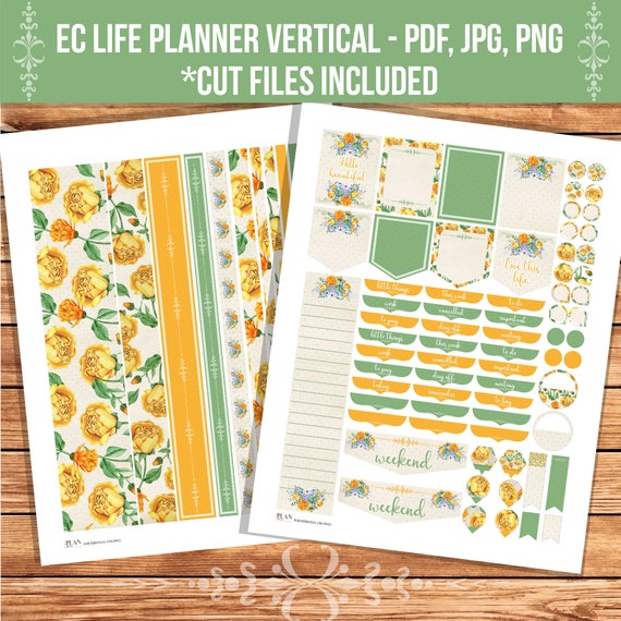 Printable Erin Condren Planner Stickers / Watercolor Printable | Etsy