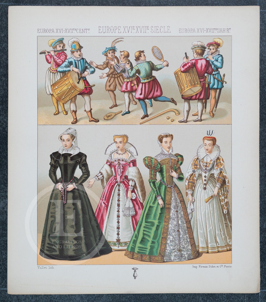European Traditional Costumes From 16th and 17th Century by A.racinet ...