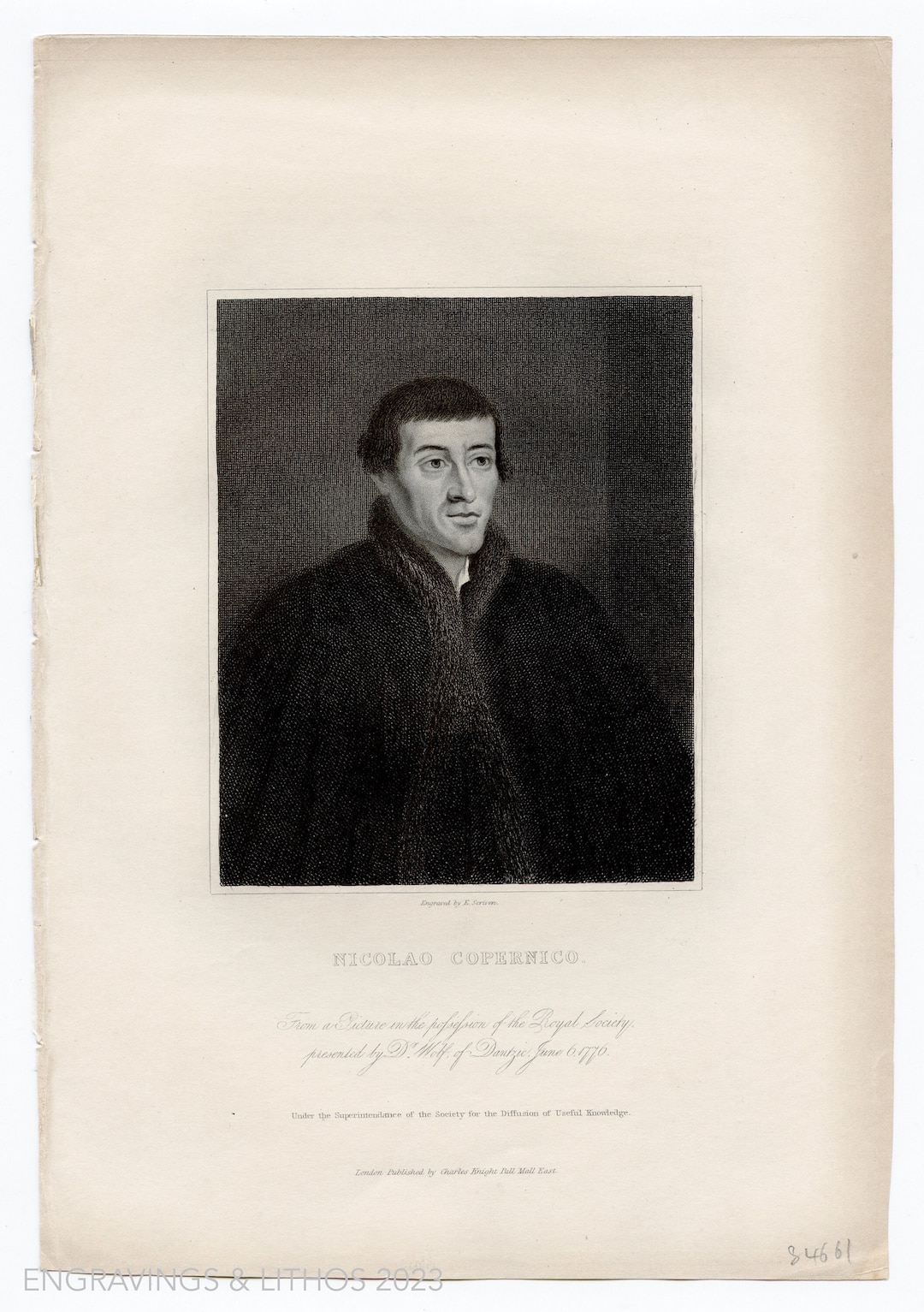 Nicolaus Copernicus, Polish Astronomer - VERY RARE - Original Steel ...