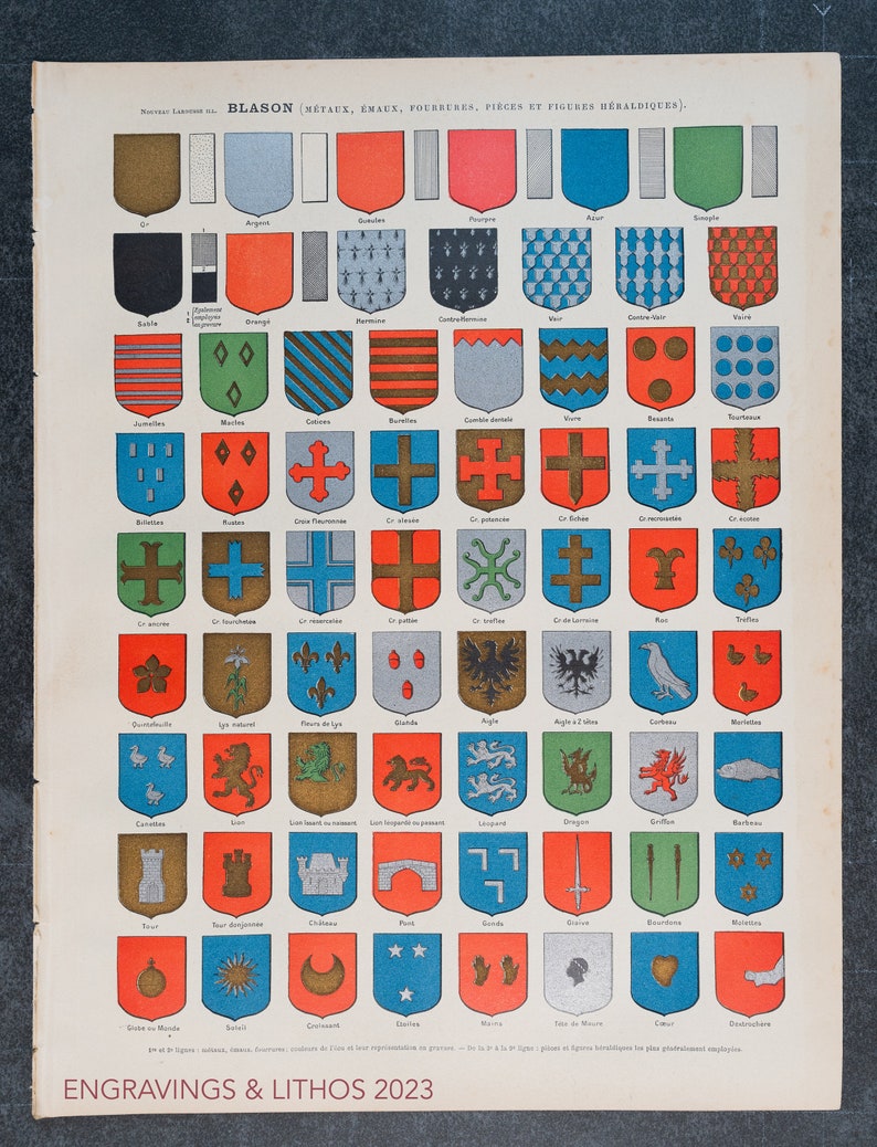 Coat of Arms: Eagle, Leopard, Castle, Lion, Dragon, Sword From "le ...