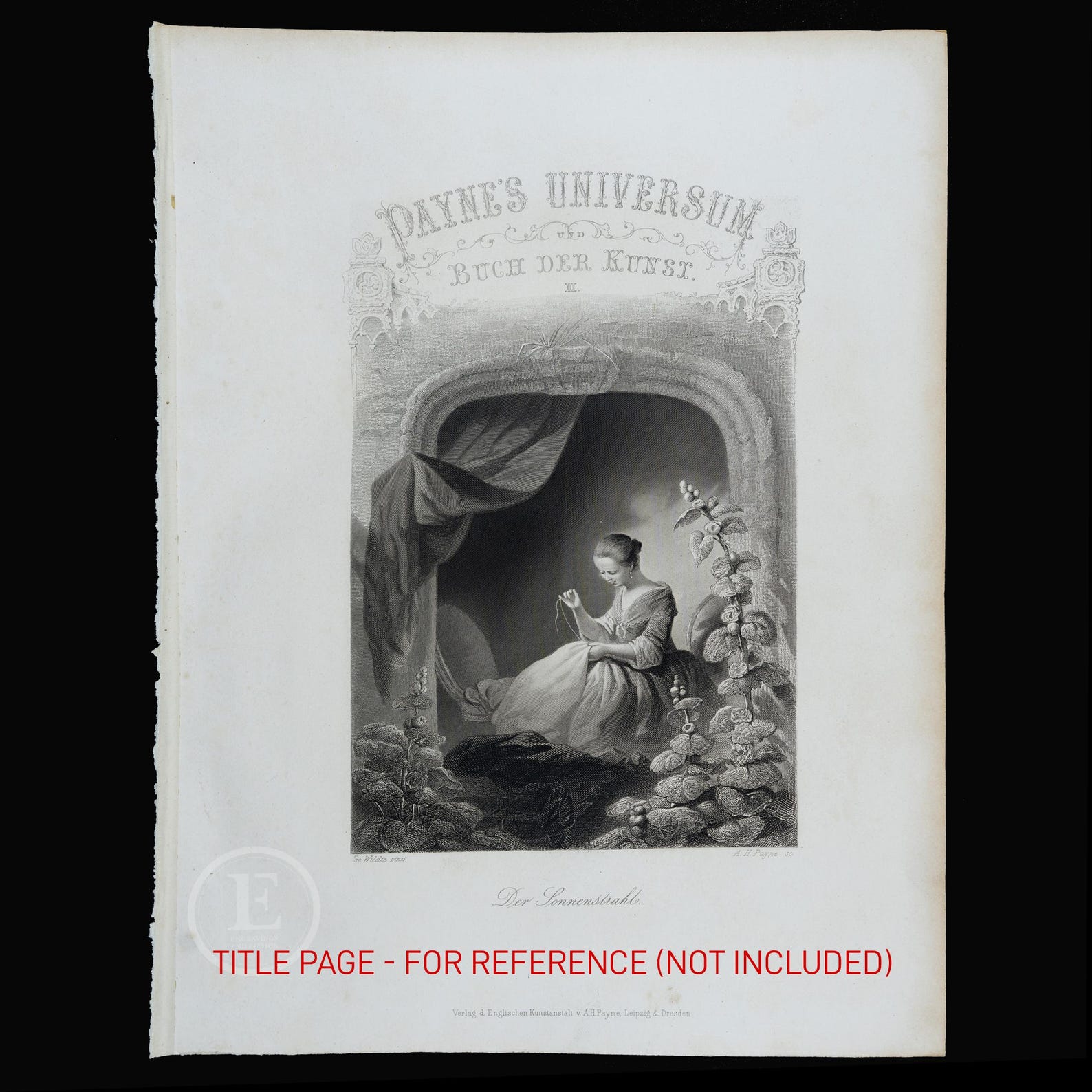 1855 TOMB of SHAH AKBAR, India Black and White Steel Engraving by ...