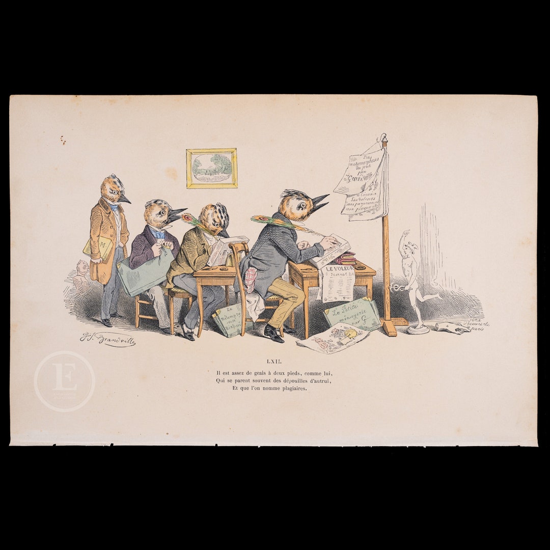 Four Characters With Jay Heads Take Center Stage: Hand-colored ...