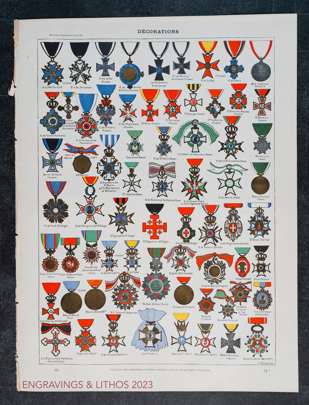 Decorations: Order of Merit, Golden Eagle, St. Anna, St. George From ...