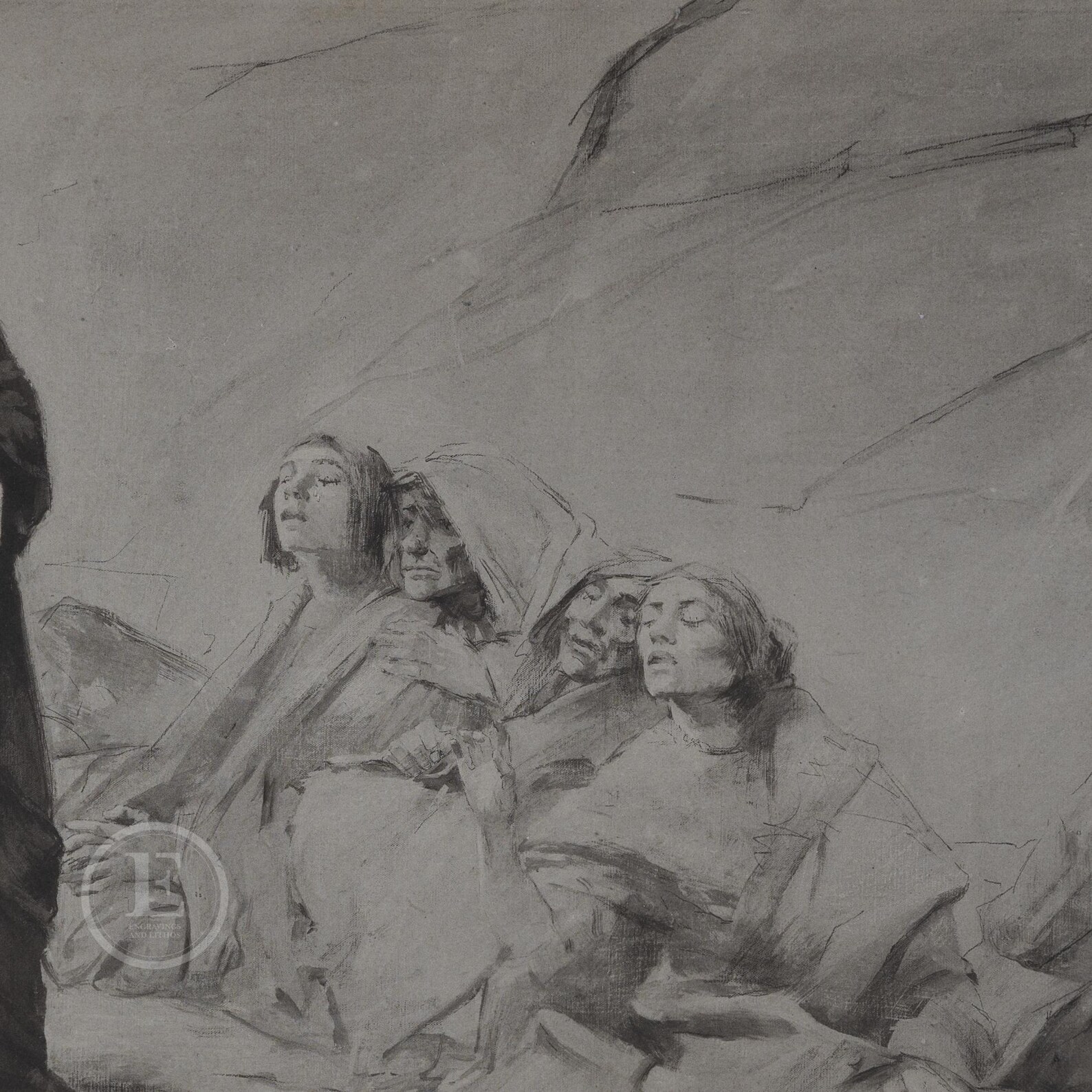 The Envious - Purgatorio: Canto XIII - Collotype Plate From La Divina ...