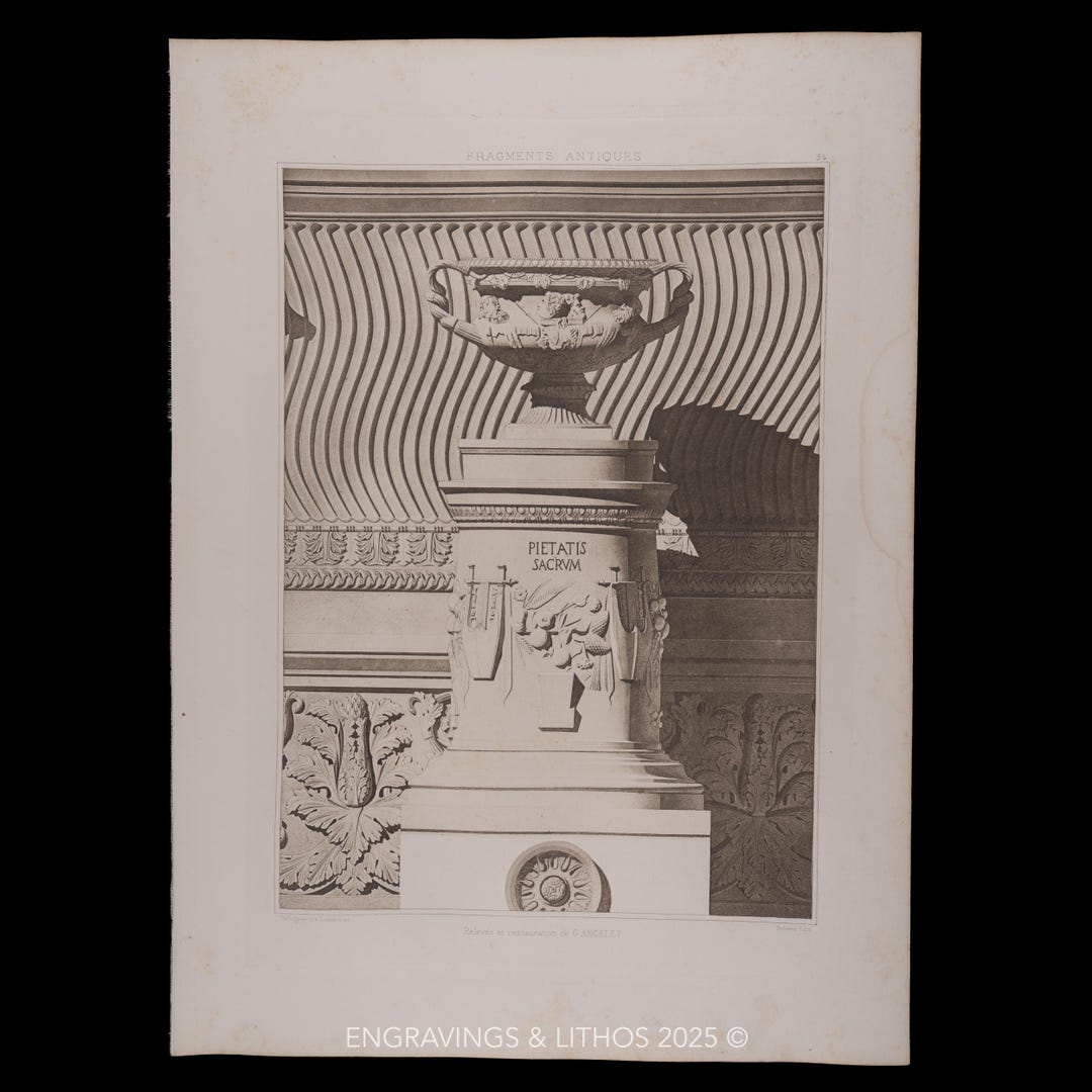 1897 Pietatis Sacrum Monument, Rome, Italy - EXQUISITE Heliogravure. 17 ...