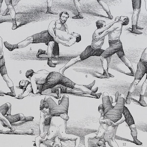 Wrestling Positions: Martial Arts, Fight, Greco-roman From "le Noveau ...