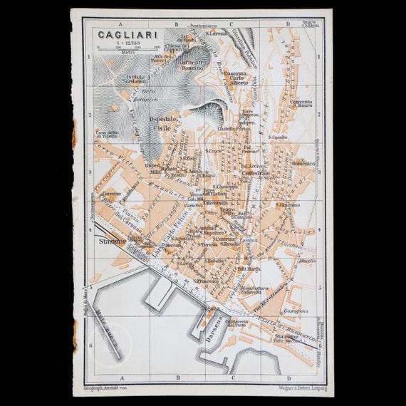Cagliari Map Of Italy