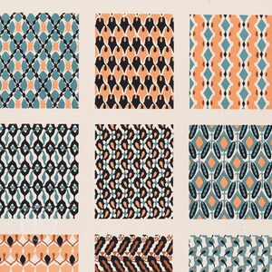 MODERN FLAT PATTERNS Offset Lithography 1913 Original Print From ...