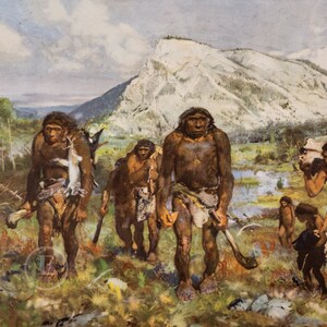 Moving to New Hunting Grounds - Original Vintage Lithograph Print of ...