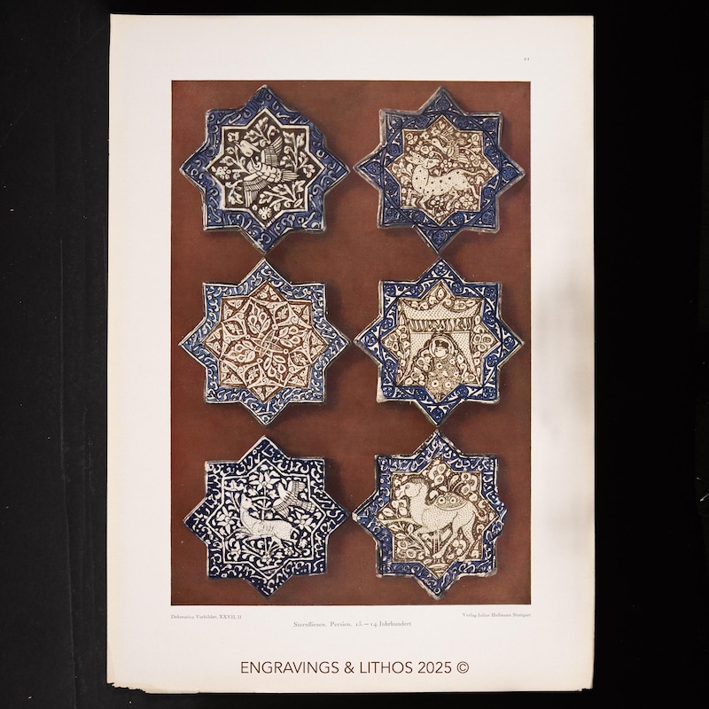 Persian Vintage Tile - Etsy