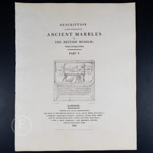 1826 A SEPULCHRAL URN, of an Oval Form - Collection of Ancient Marbles ...