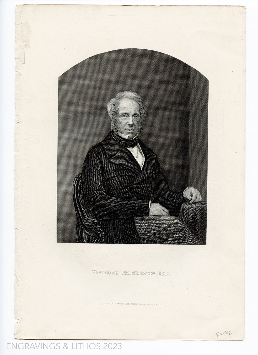 Henry Temple, Viscount, Prime Minister of UK - VERY RARE - Original ...