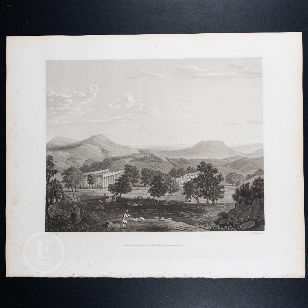 1820 View of the TEMPLE of APOLLO EPICURIUS - Collection of Ancient ...