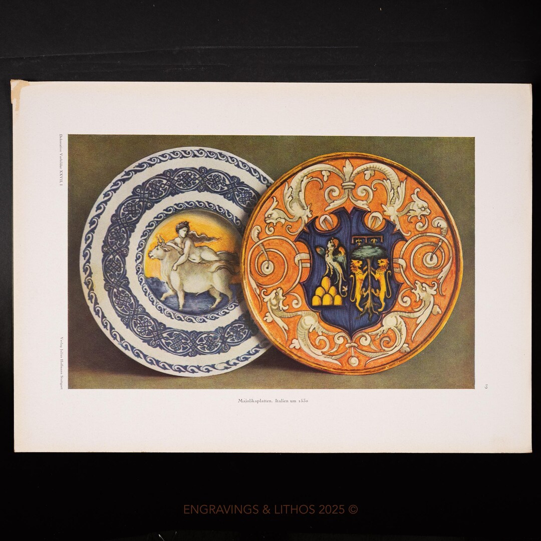 ITALIAN MAJOLICA PLATES - Renaissance Ceramics, Circa 1530 - 1926 ...