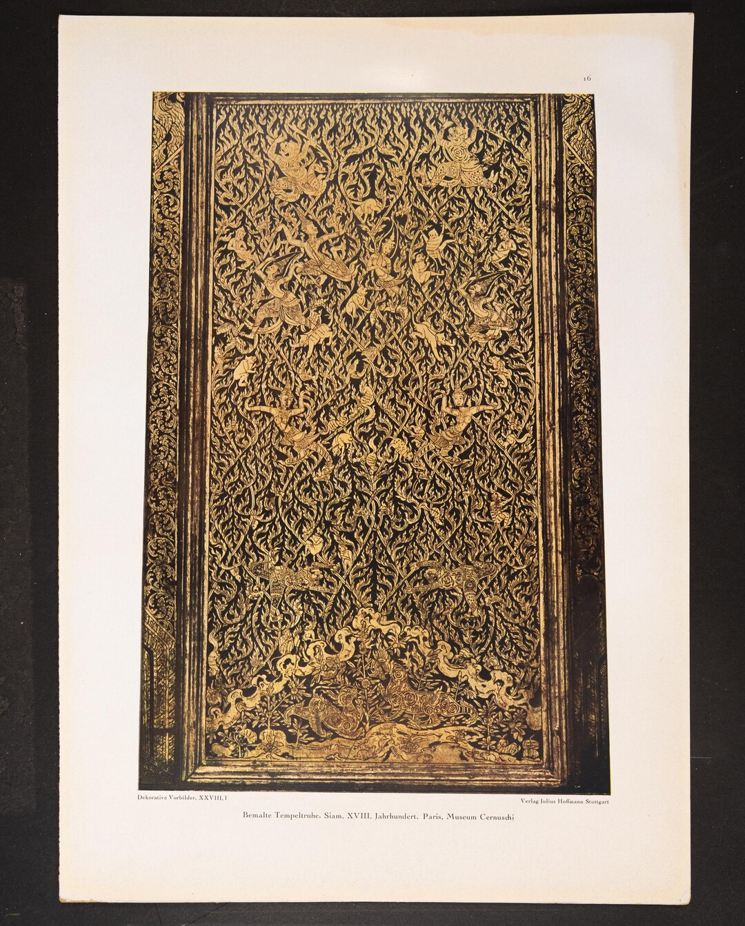 SIAMESE LACQUER PANEL - Decorative Art From the Musee Cernuschi, Paris ...