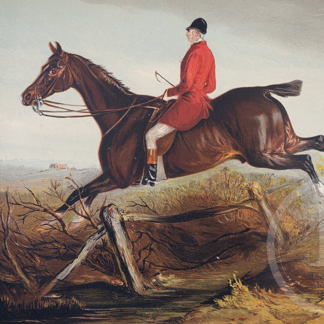 Captain Percy Williams on Irish Hunter Horse - RARE ORIGINAL PRINT ...