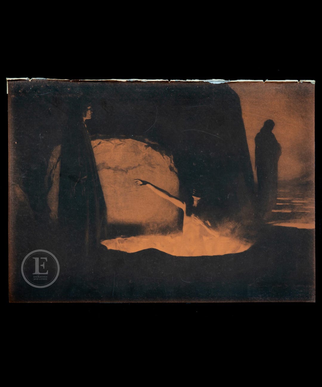 The Heretics in Fiery Tombs - Inferno: Canto X - Collotype Plate From ...